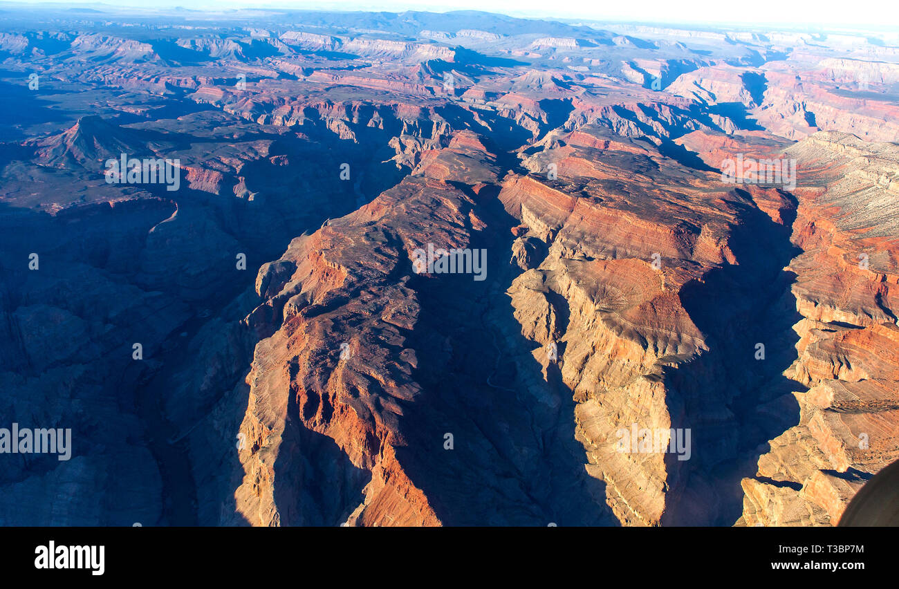 Aerial view of Colorado grand canyon, Arizona, usa Stock Photo - Alamy