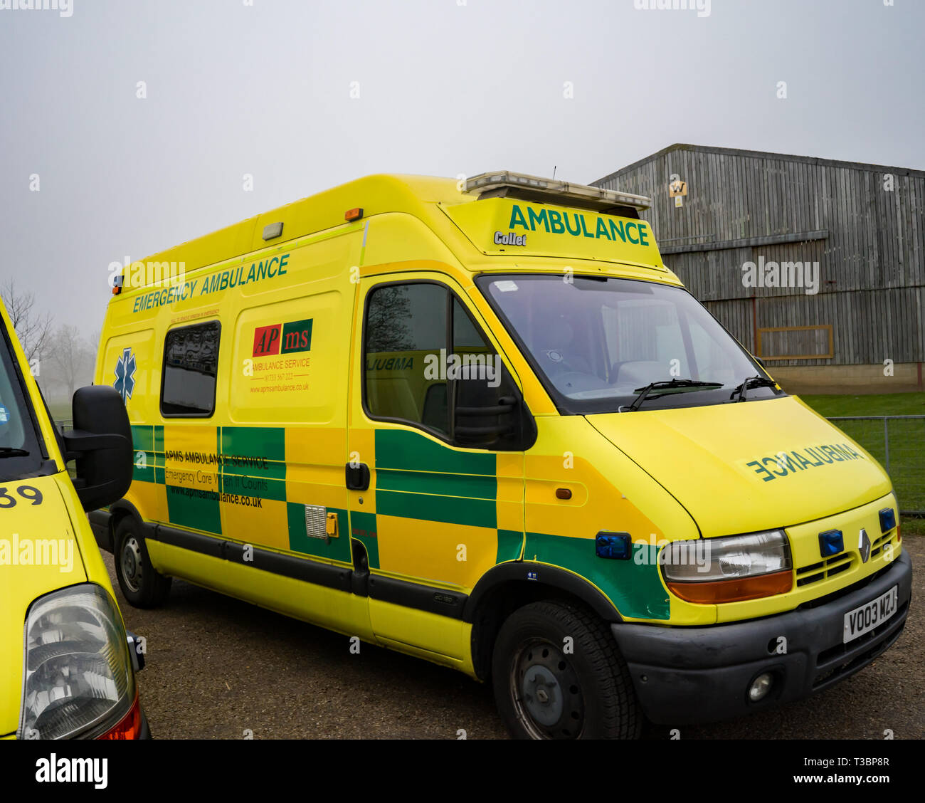 Close up of an ambulance, the medic vehicle, used during the Norwich ...