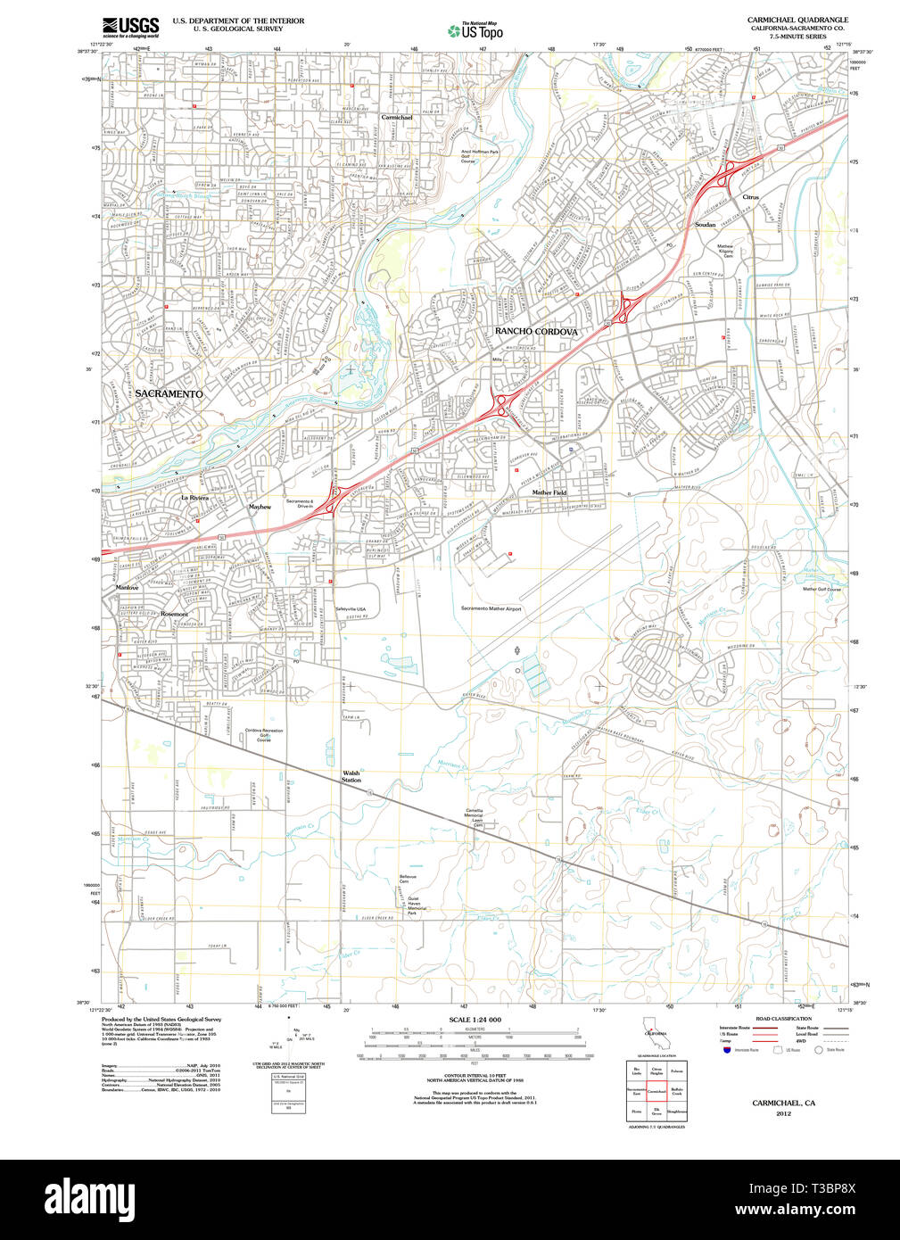 Map of carmichael Cut Out Stock Images & Pictures - Alamy