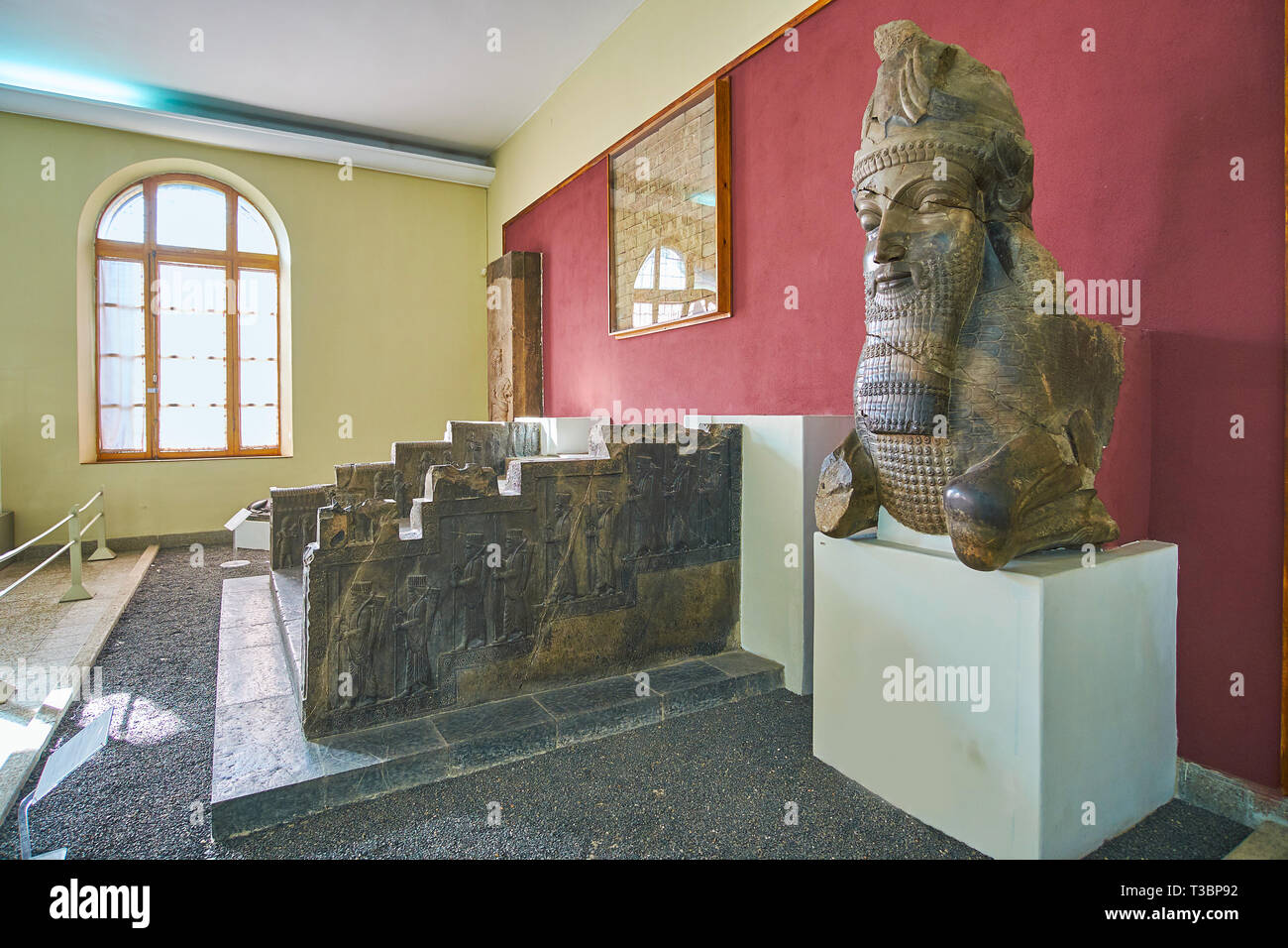 TEHRAN, IRAN - OCTOBER 25, 2017: The antique pieces from Persepolis in ...