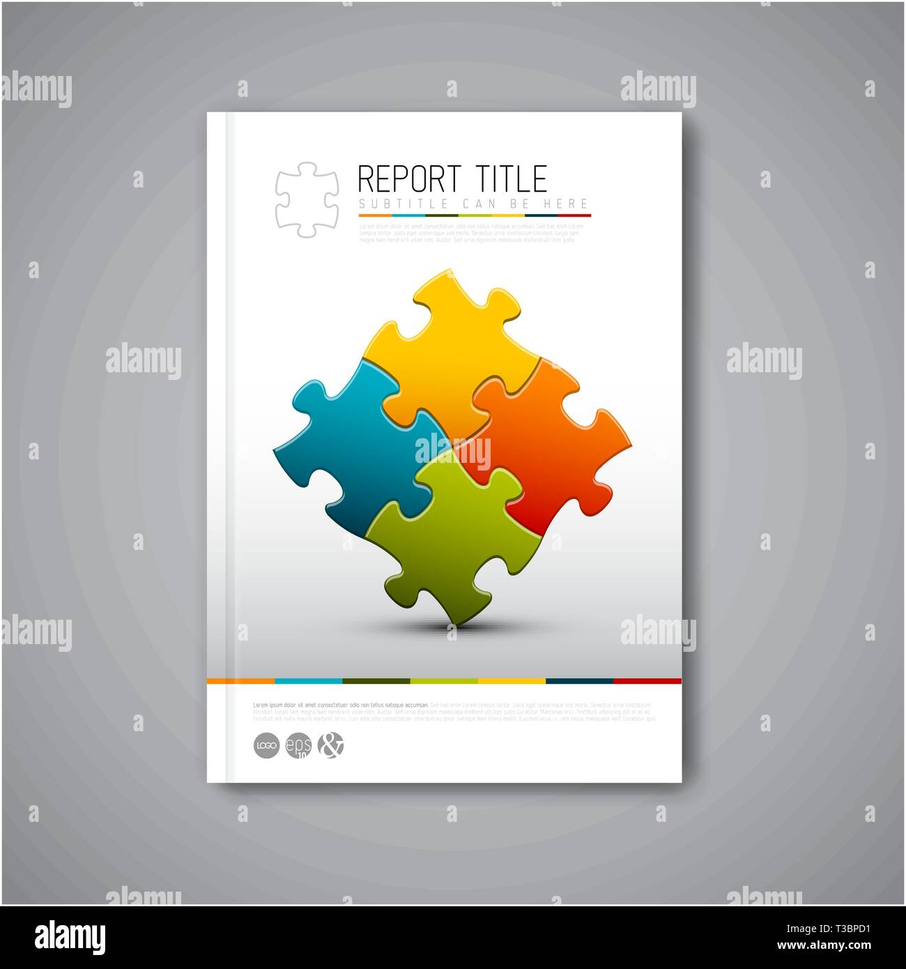 Modern Vector abstract brochure, report or flyer design template with ...