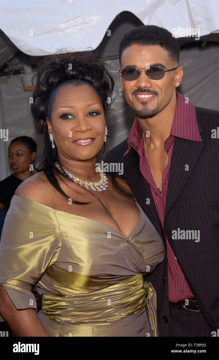 LOS ANGELES, CA. August 28, 2001: Singers PATTI LABELLE & SHEMAR MOORE ...