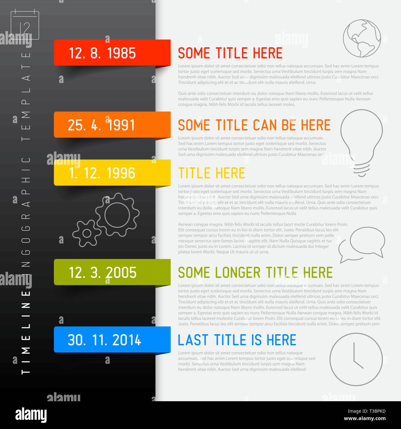Vector Infographic timeline report template with icons Stock Vector ... Vector Infographic timeline report template with icons Stock Vector ...