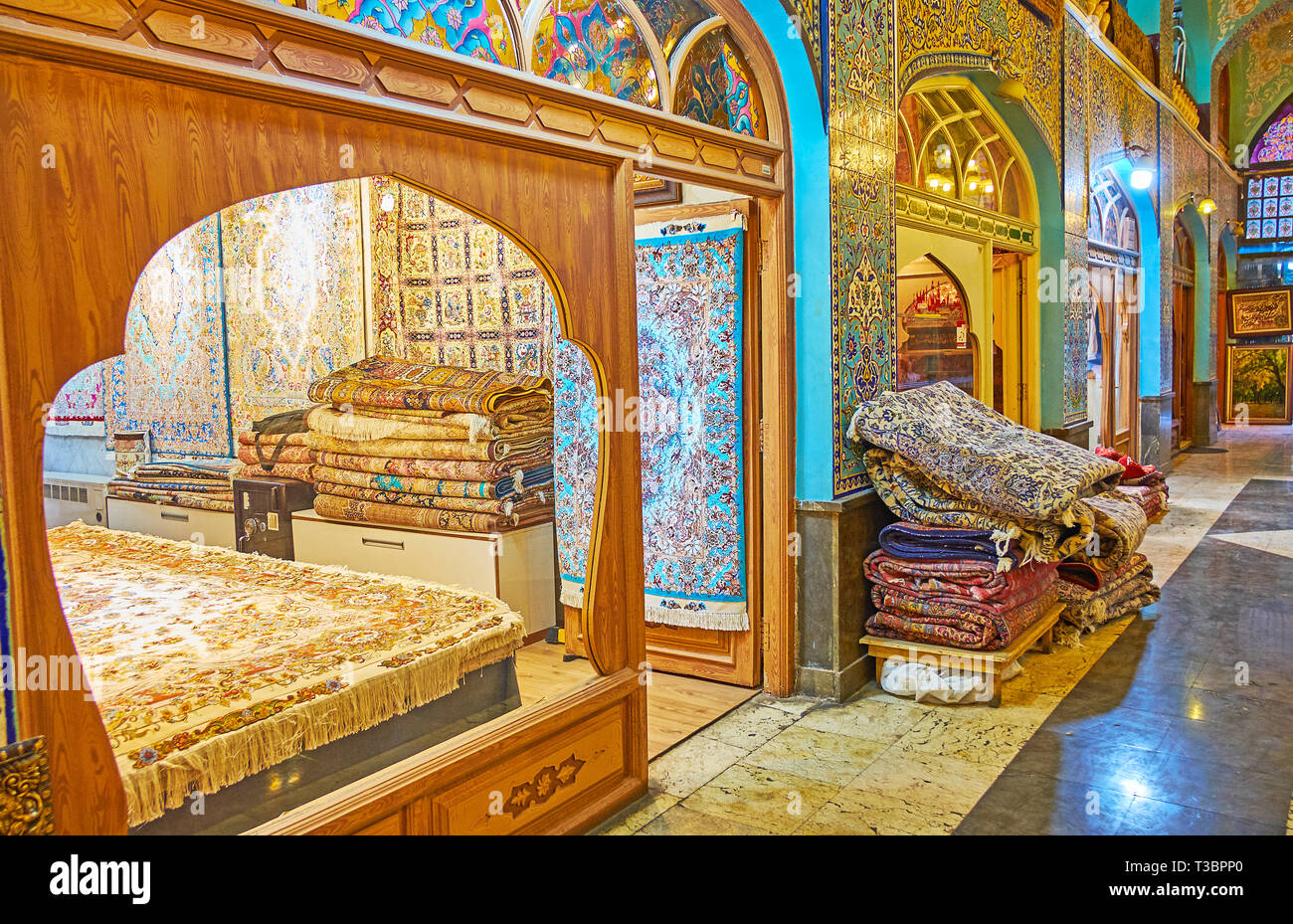 TEHRAN, IRAN - OCTOBER 10, 2017: Visit the scenic stores of covered ...