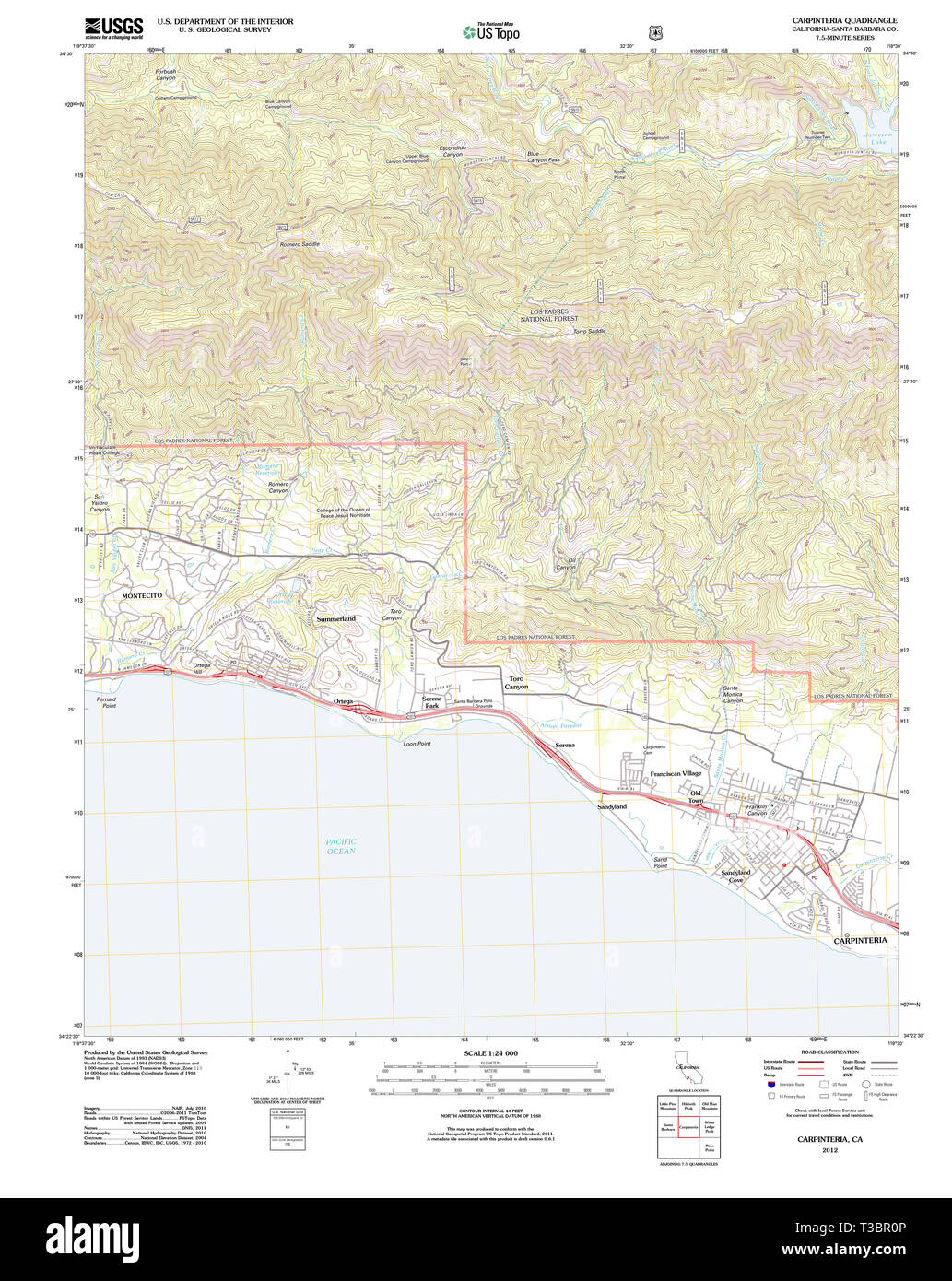 Topographical map california hi-res stock photography and images - Alamy
