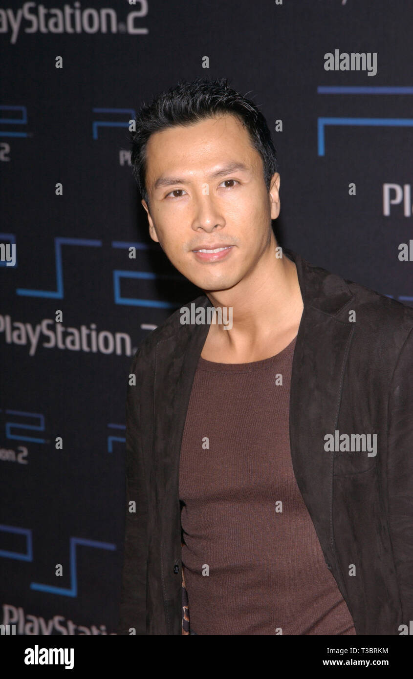 LOS ANGELES, CA. October 18, 2001: Actor DONNIE YEN at one-year ...