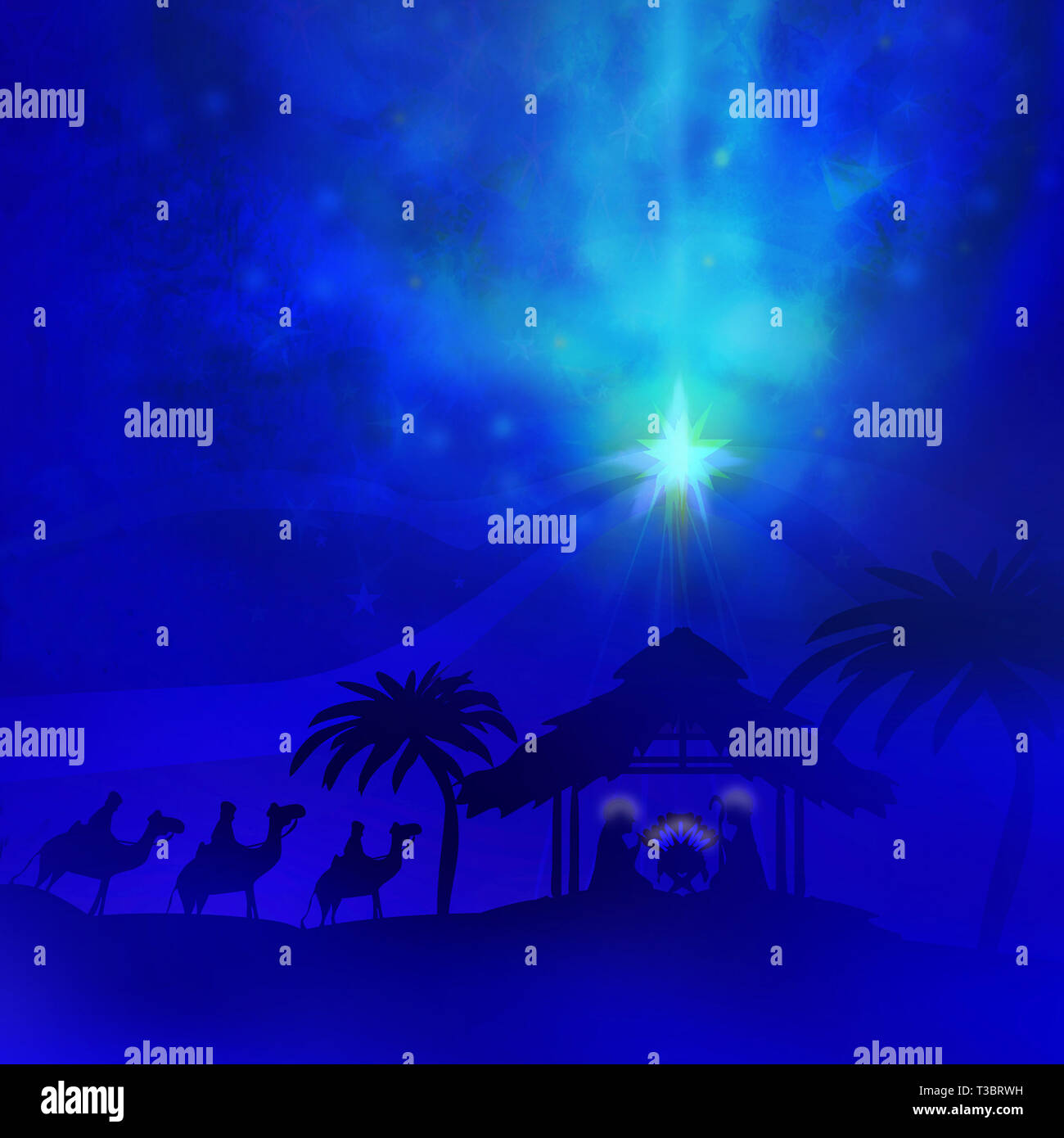 Jesus birth in the stable at bethlehem hi-res stock photography and ...