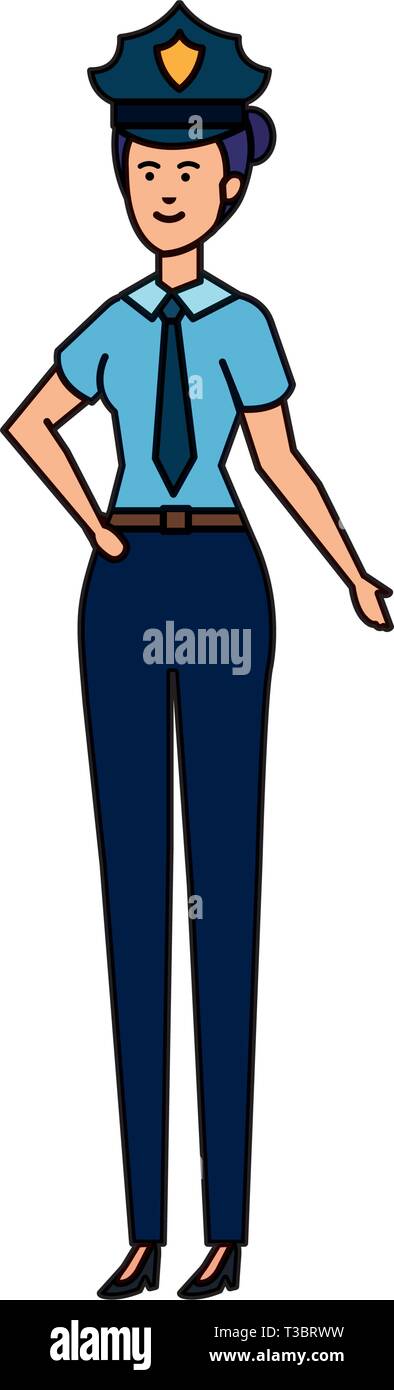 female police officer avatar character Stock Vector Image & Art - Alamy