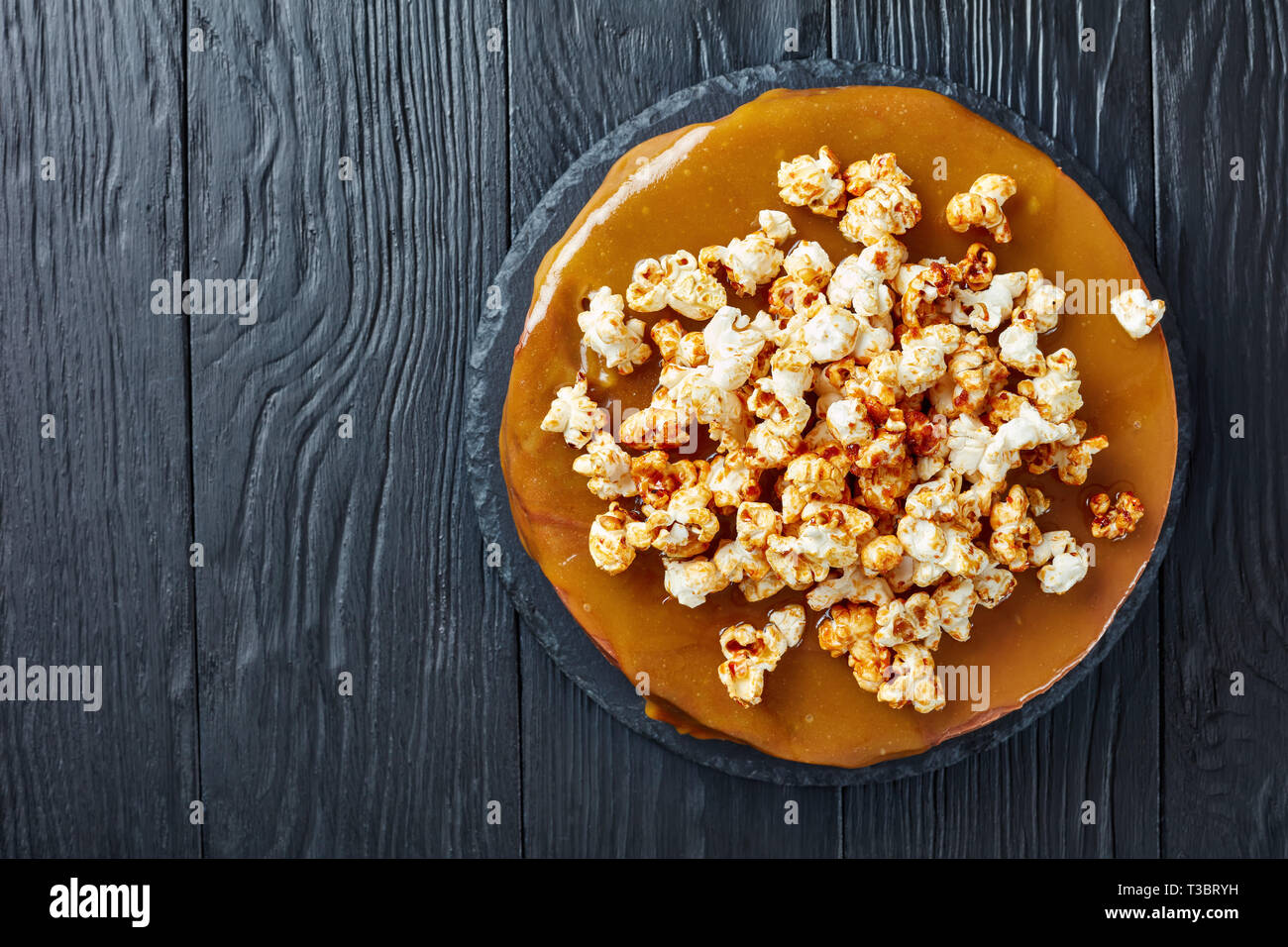 Delicious banana sponge cake topped with melted caramel and sweet ...