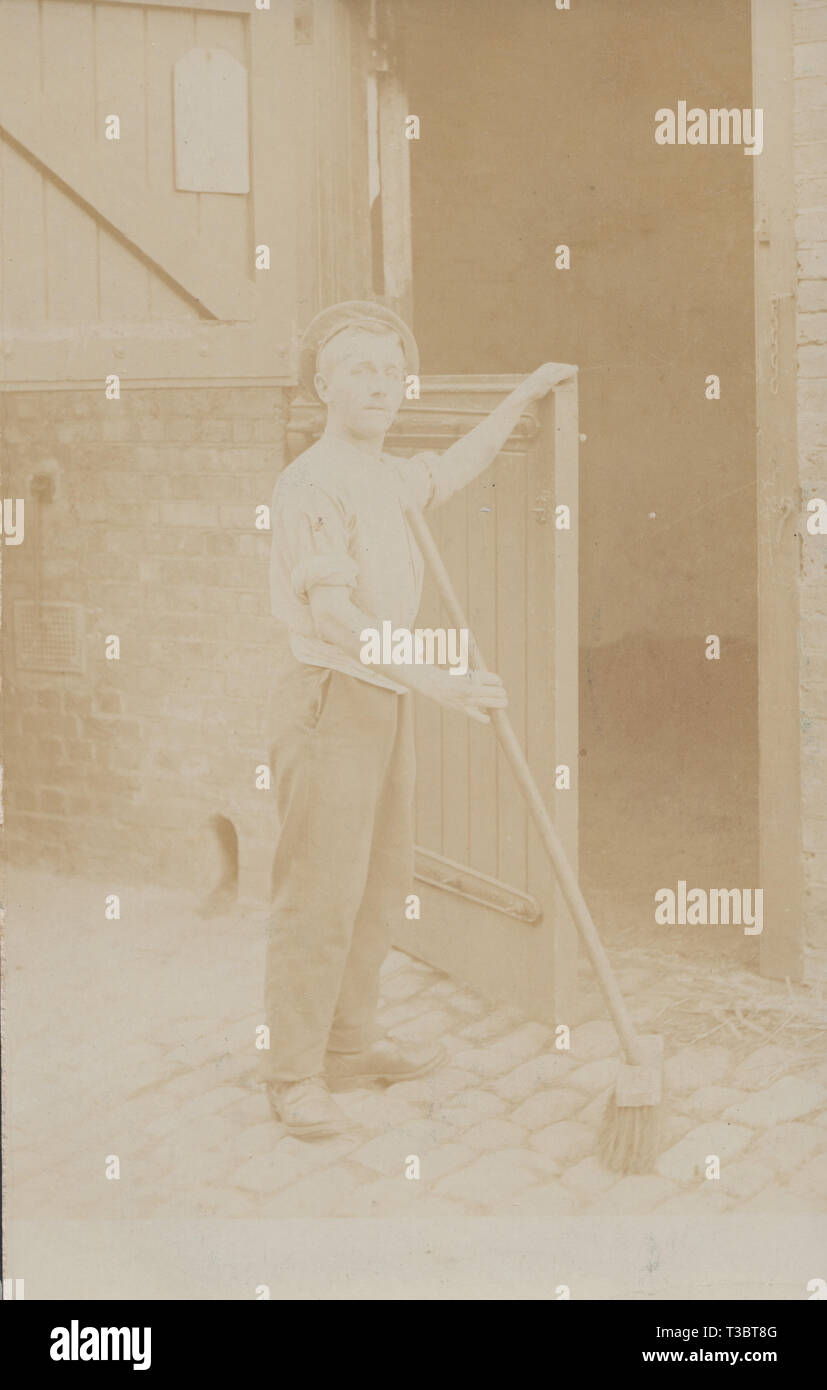 Old vintage broom hi-res stock photography and images - Alamy