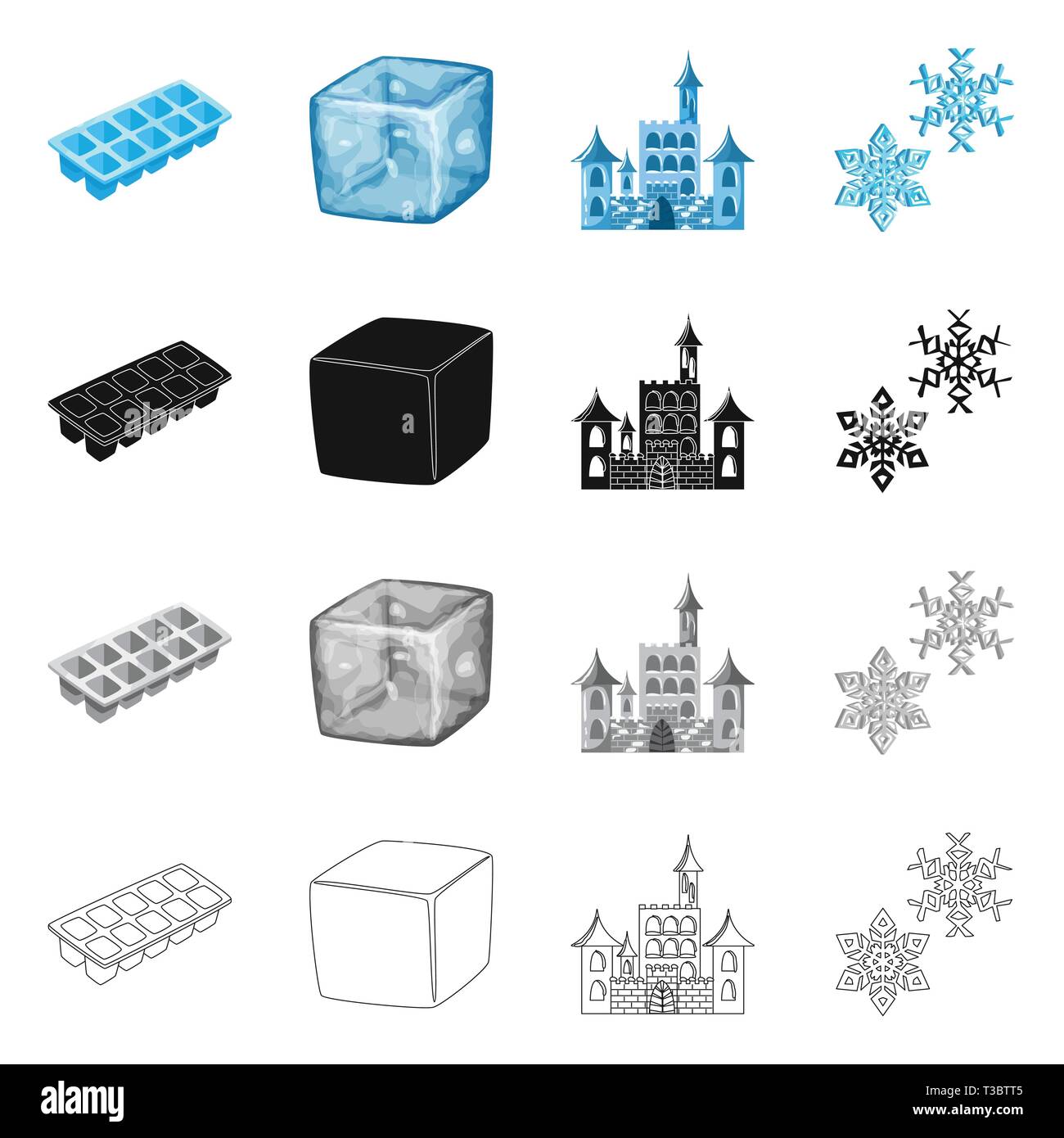 Sculpting snow Stock Vector Images - Alamy