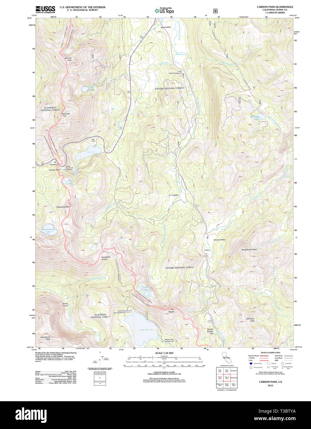 Map of carson Cut Out Stock Images & Pictures - Alamy