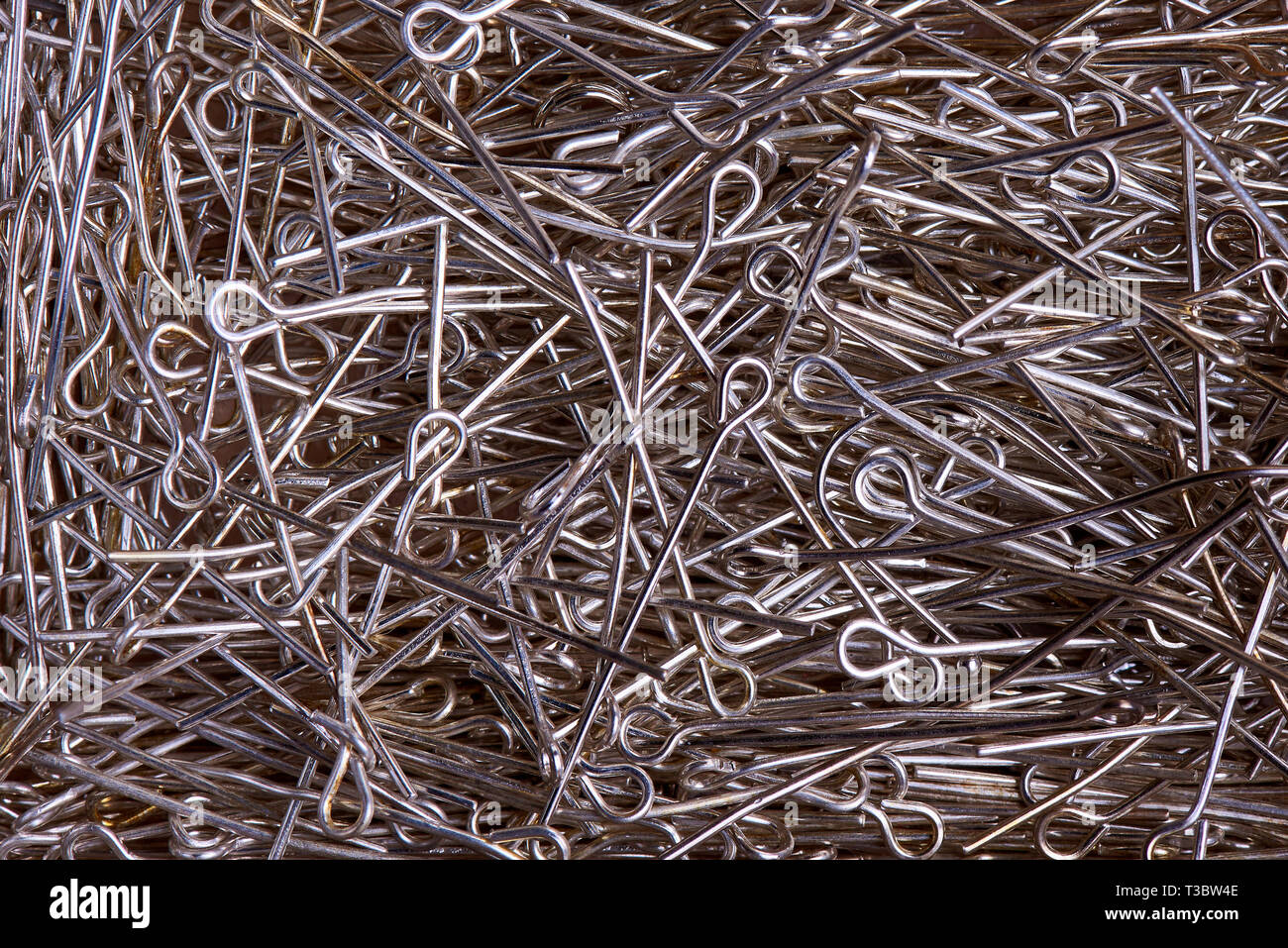 Background texture of silver shiny beads close-up Stock Photo - Alamy
