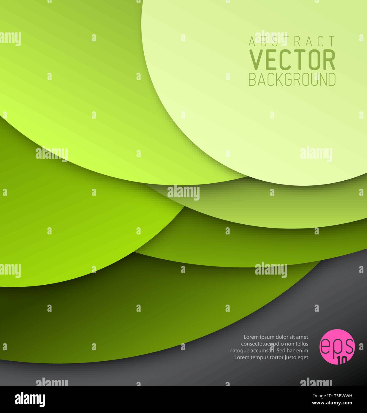 Vector abstract background made from big green circles Stock Vector ...