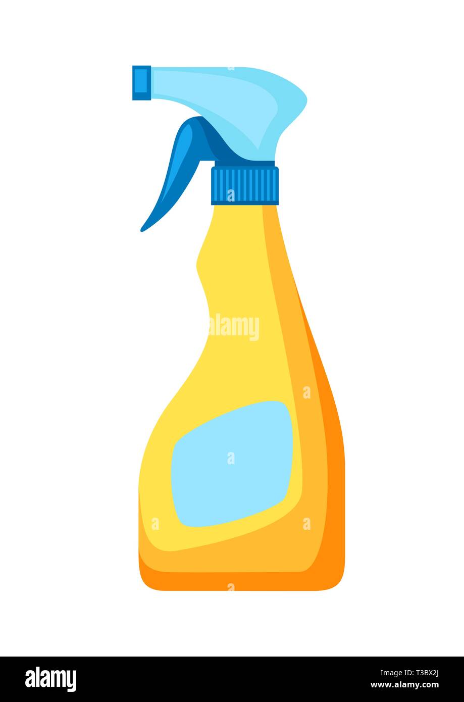 Icon bottle of spray means for washing. Illustration solated on white ...