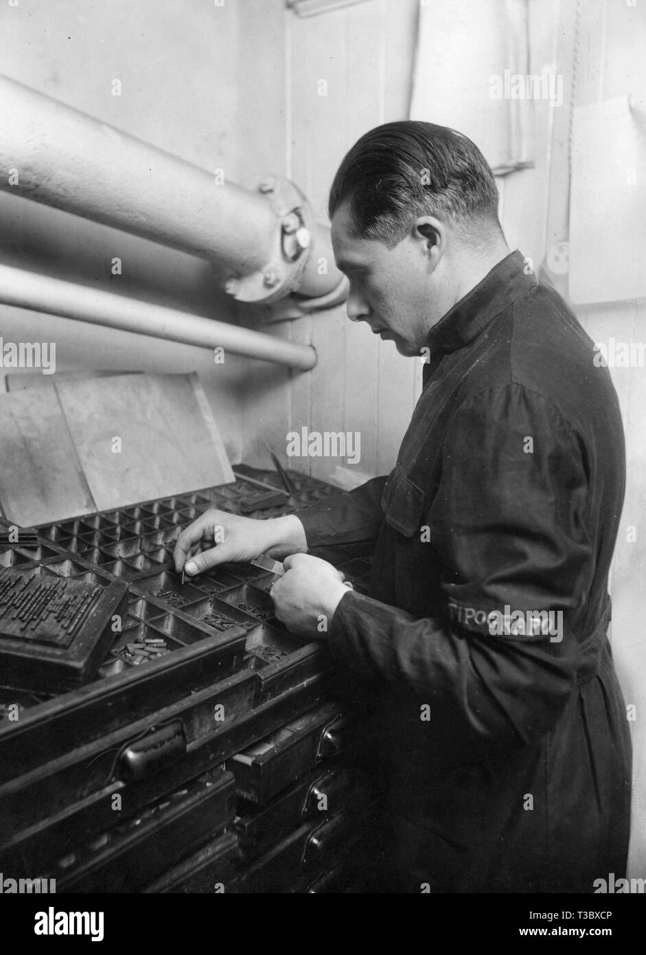 Typographer Black and White Stock Photos & Images - Alamy