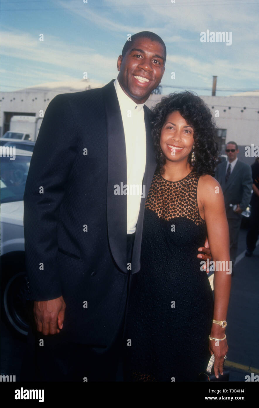 LOS ANGELES, CA - MARCH 15: Magic Johnson and wife Cookie Johnson ...