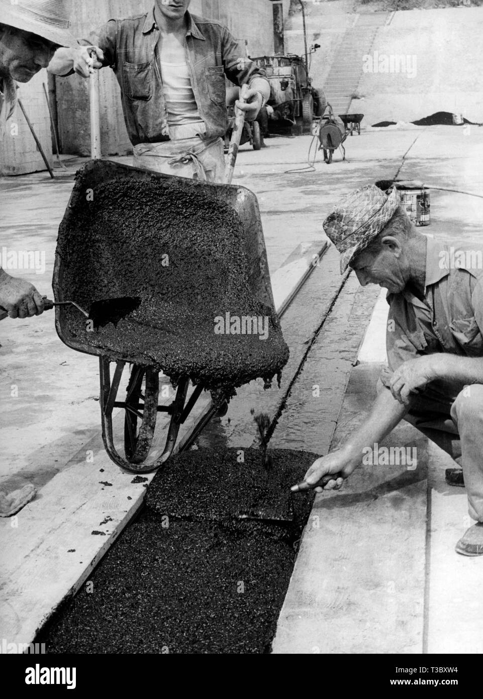 road maintenance, 1960-65 Stock Photo - Alamy