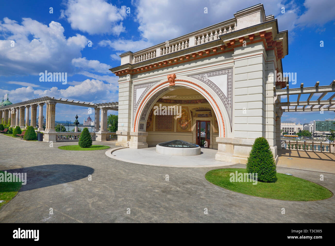 Hungary, Budapest, Castle Hill, the newly renovated Varkert Bazaar ...