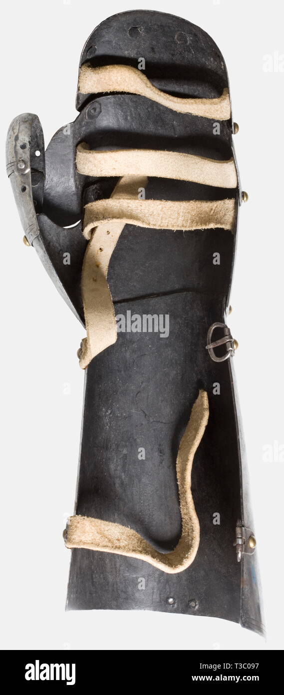 A German jousting gauntlet, mid-16th century Heavy gauntlet ...
