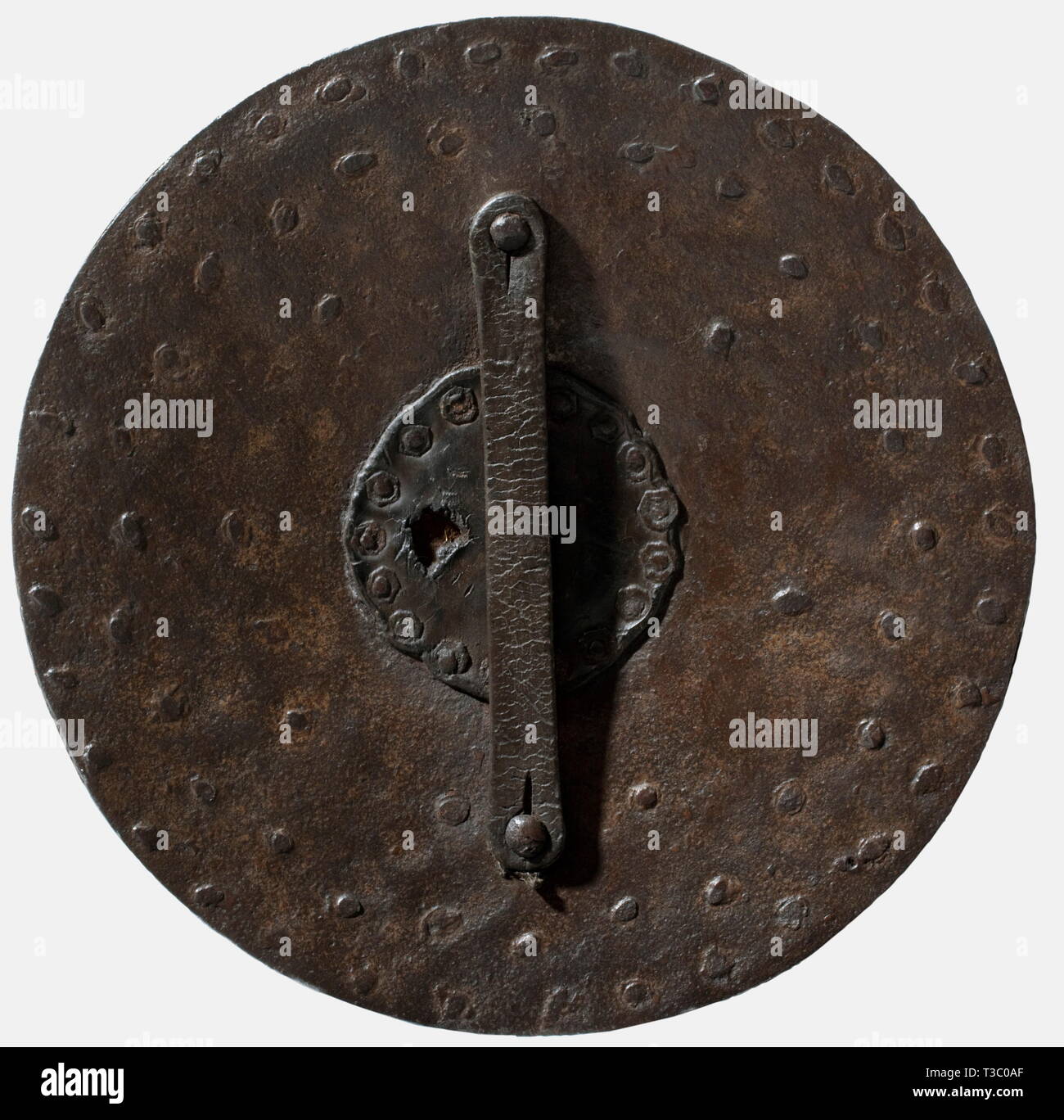 A Spanish circular iron shield, mid-16th century Lightly cambered ...