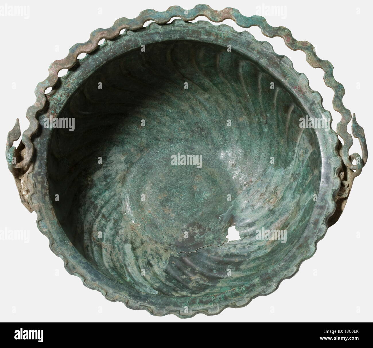 A Roman dish with a swan handle, 1st century A.D. Forged and hammered ...