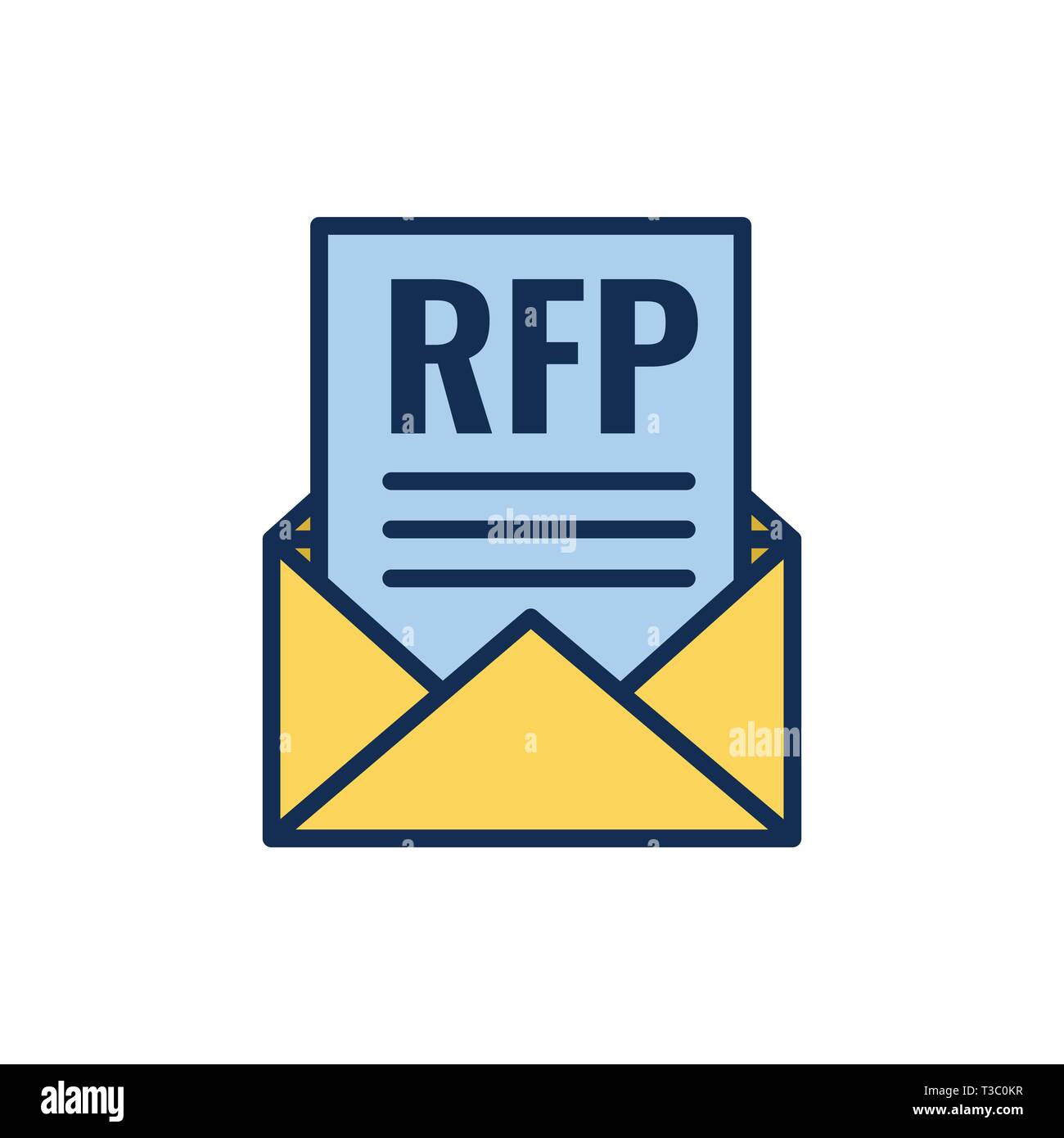 RFP Icon - request for proposal concept - idea Stock Vector Image & Art ...