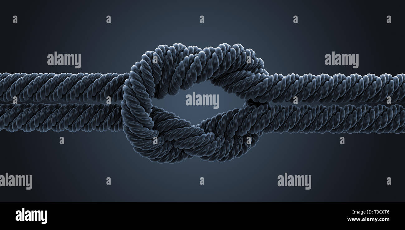 3d imageof Tied knot Stock Photo - Alamy