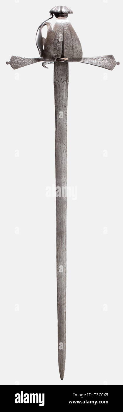 A basket-hilted Styrian sword, Southern German, circa 1580 Double-edged ...