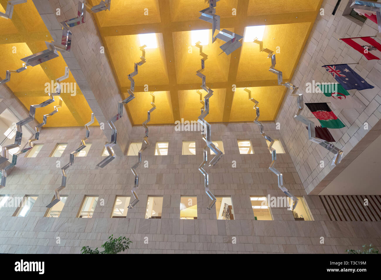 interior of campus, Georgetown University in Qatar (GU-Q; ) in ...