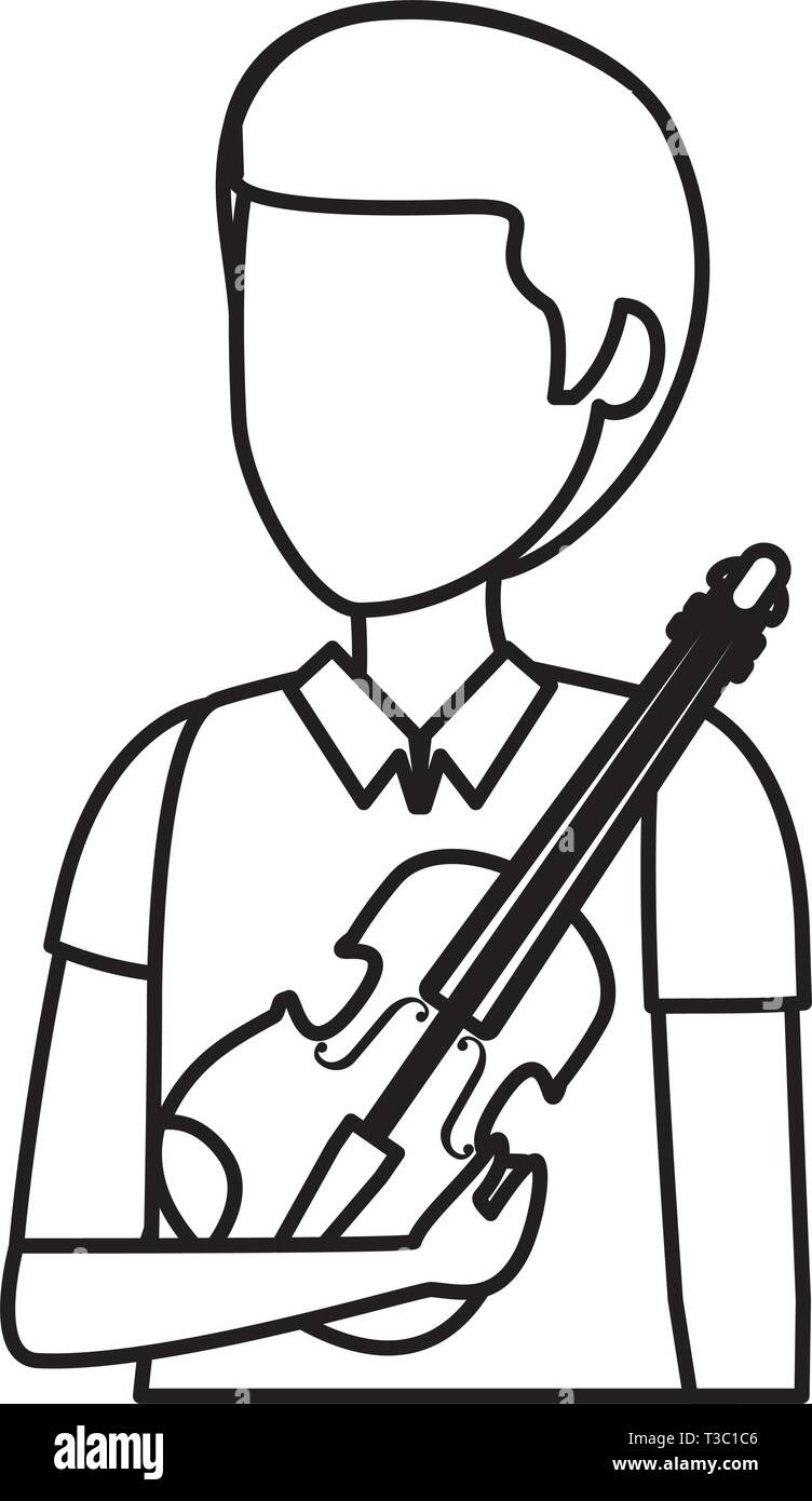 professional violinist avatar character Stock Vector Image & Art - Alamy