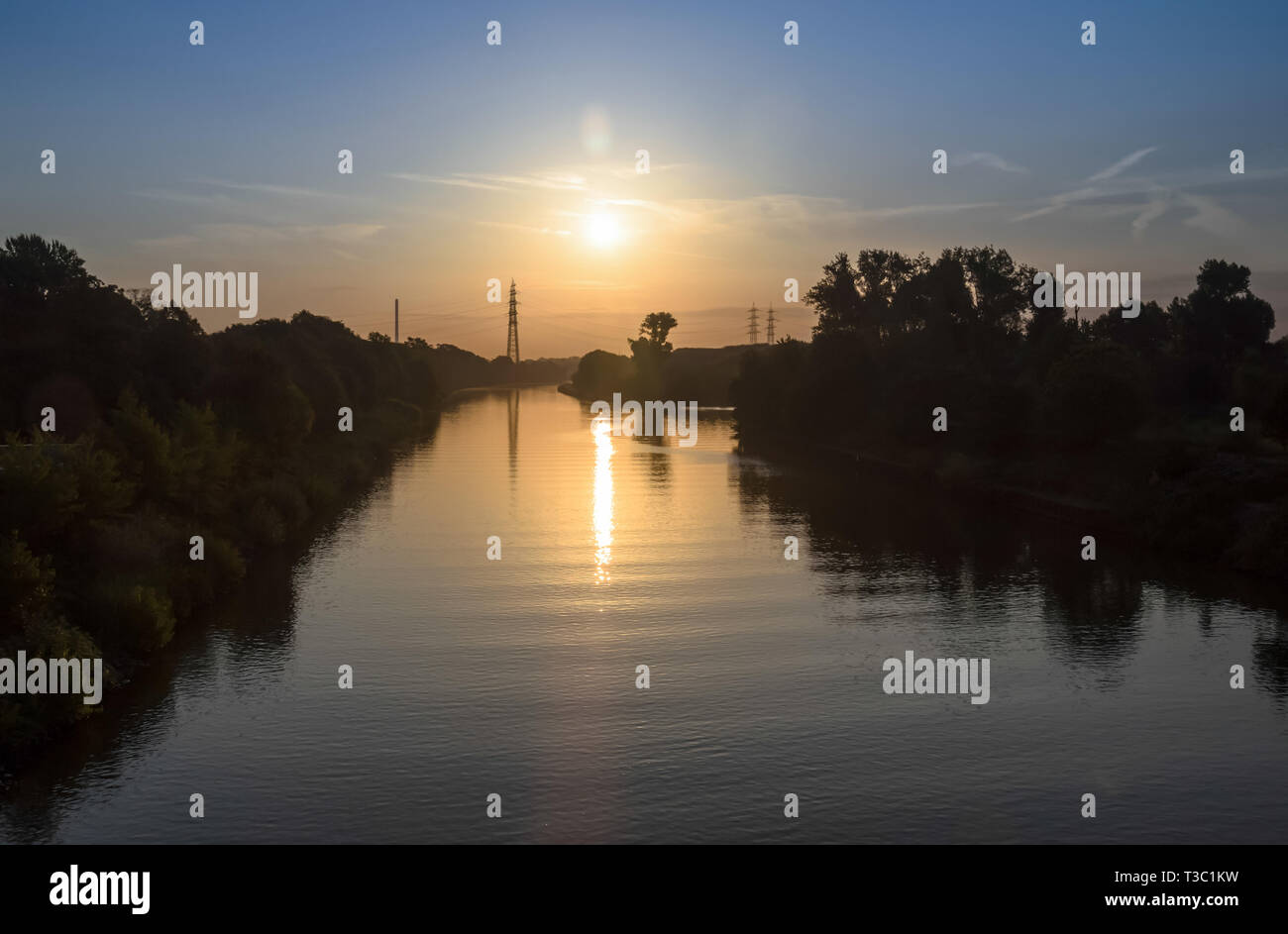 river at sunrise Stock Photo - Alamy