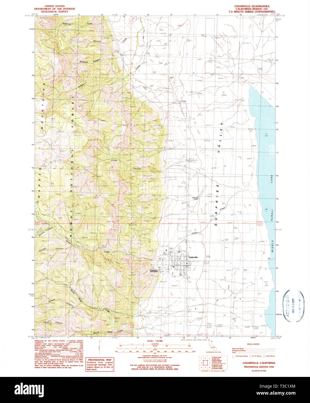Map Of Cedarville High Resolution Stock Photography and Images - Alamy