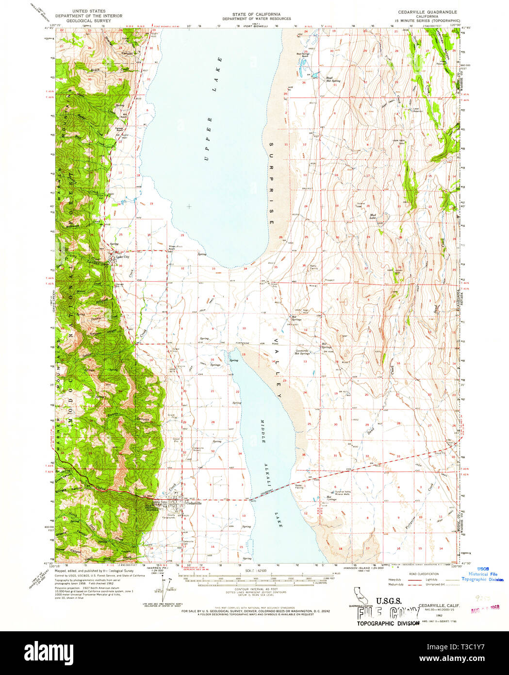 Cedarville map Cut Out Stock Images & Pictures - Alamy