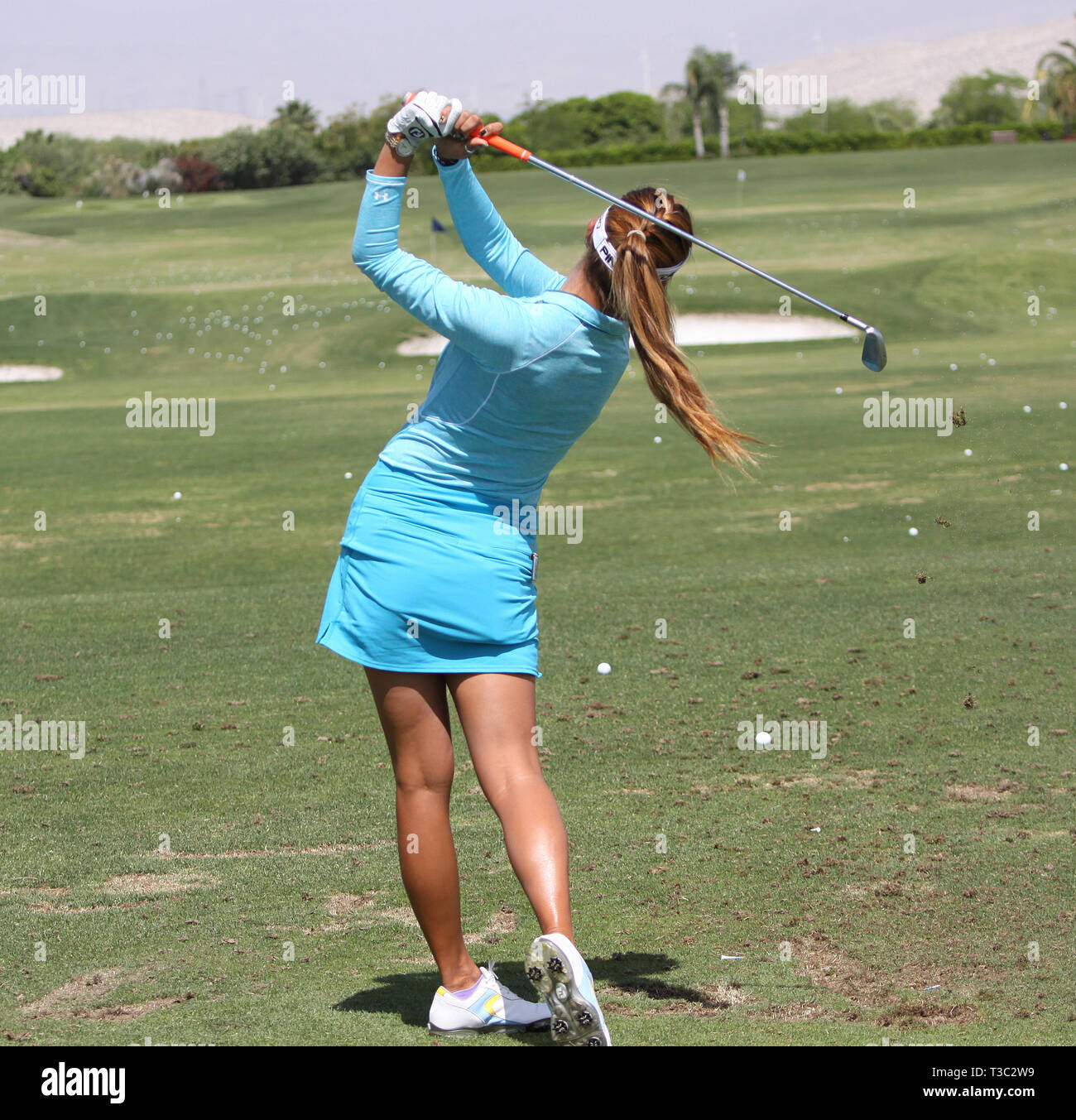 RANCHO MIRAGE, CALIFORNIA - APRIL 01, 2015 : Alison Lee of USA at the ANA inspiration golf ...