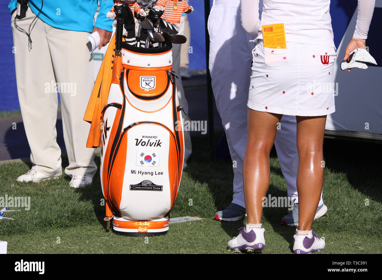 RANCHO MIRAGE, CALIFORNIA - APRIL 01, 2015 : Mi Hyang Lee ofd south ...