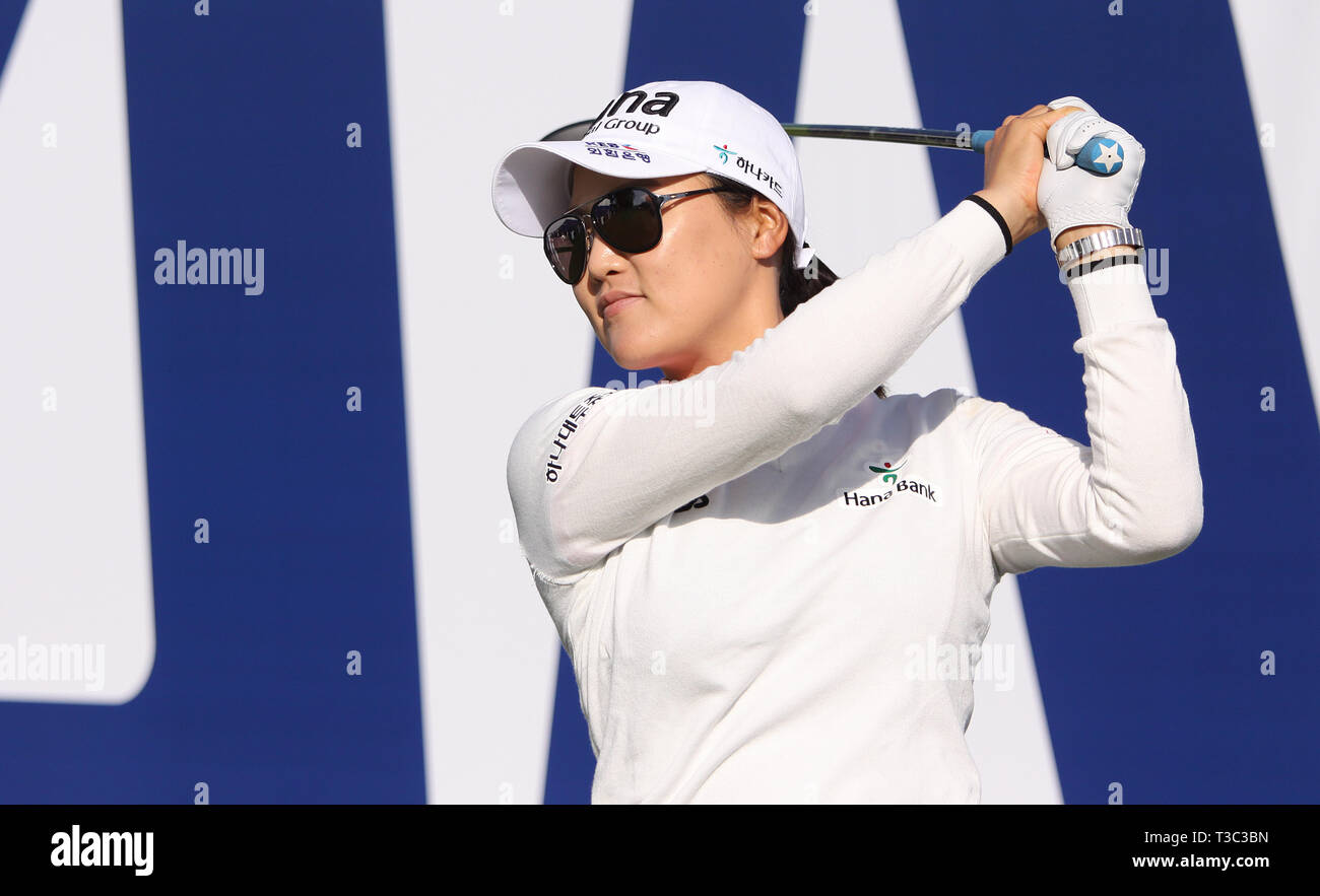 RANCHO MIRAGE, CALIFORNIA - APRIL 01, 2015 : So Yeon Ryu of south korea ...