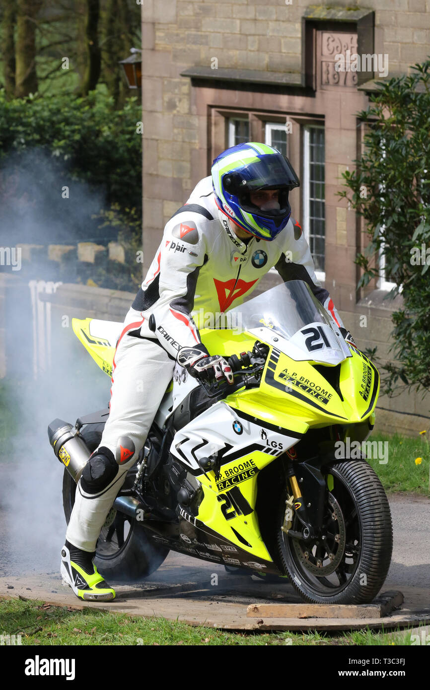 Chorley, Lancashire, UK. 7th April, 2019. Hoghton Tower 43rd Motorcycle ...