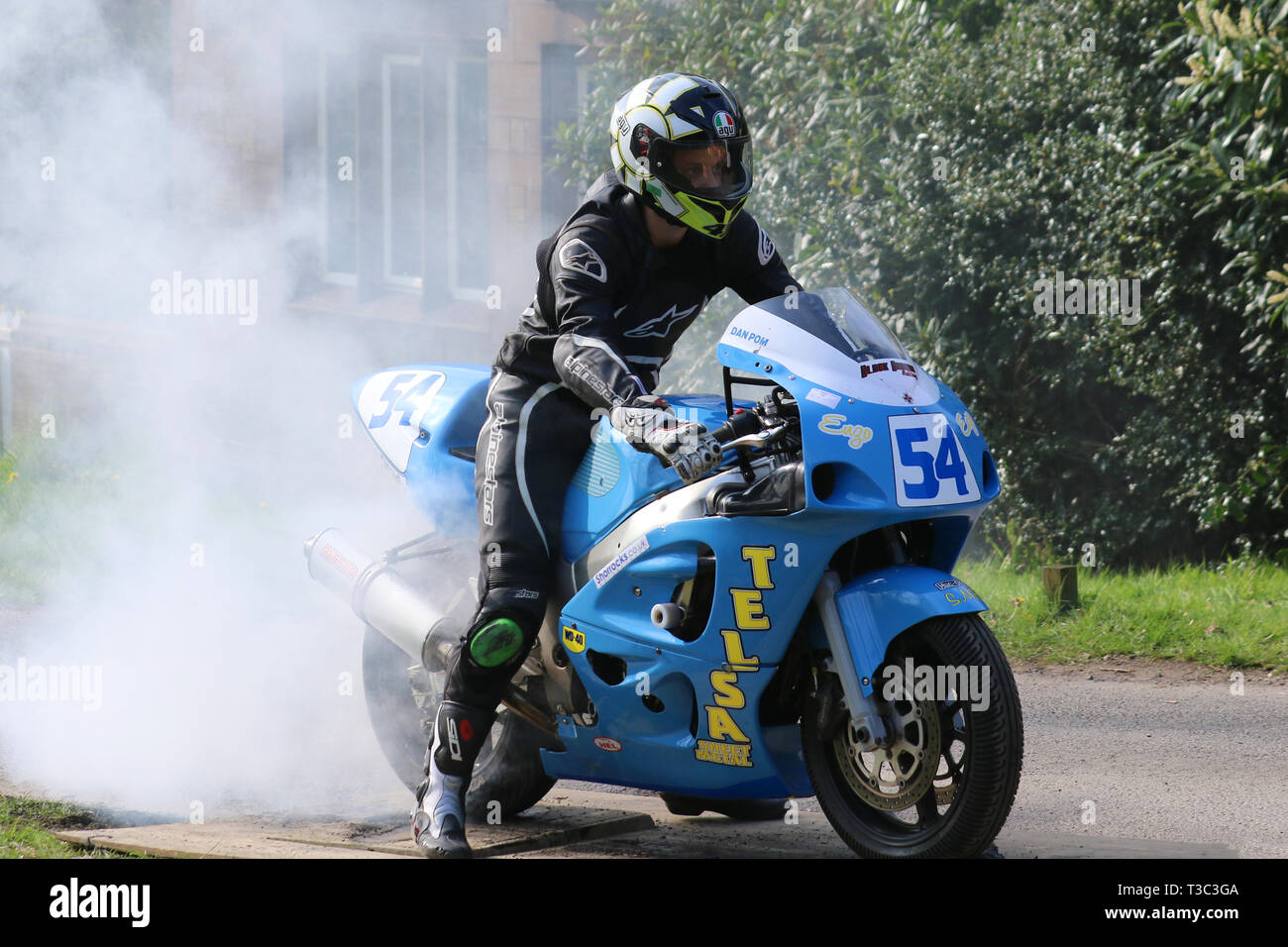 Motorcycle burnout hi-res stock photography and images - Alamy