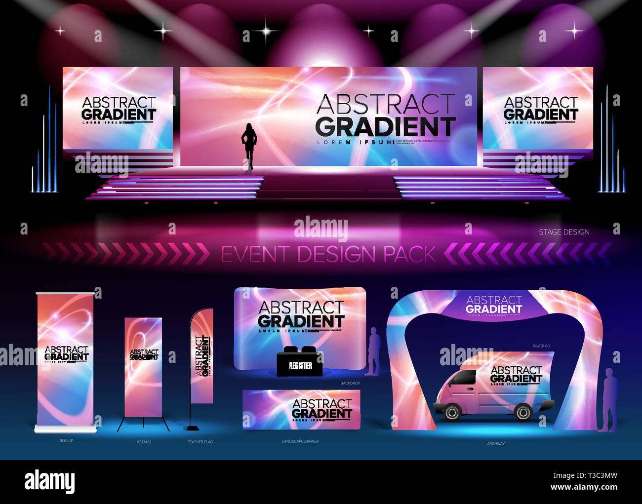 Event Design Pack Stock Vector Image & Art - Alamy