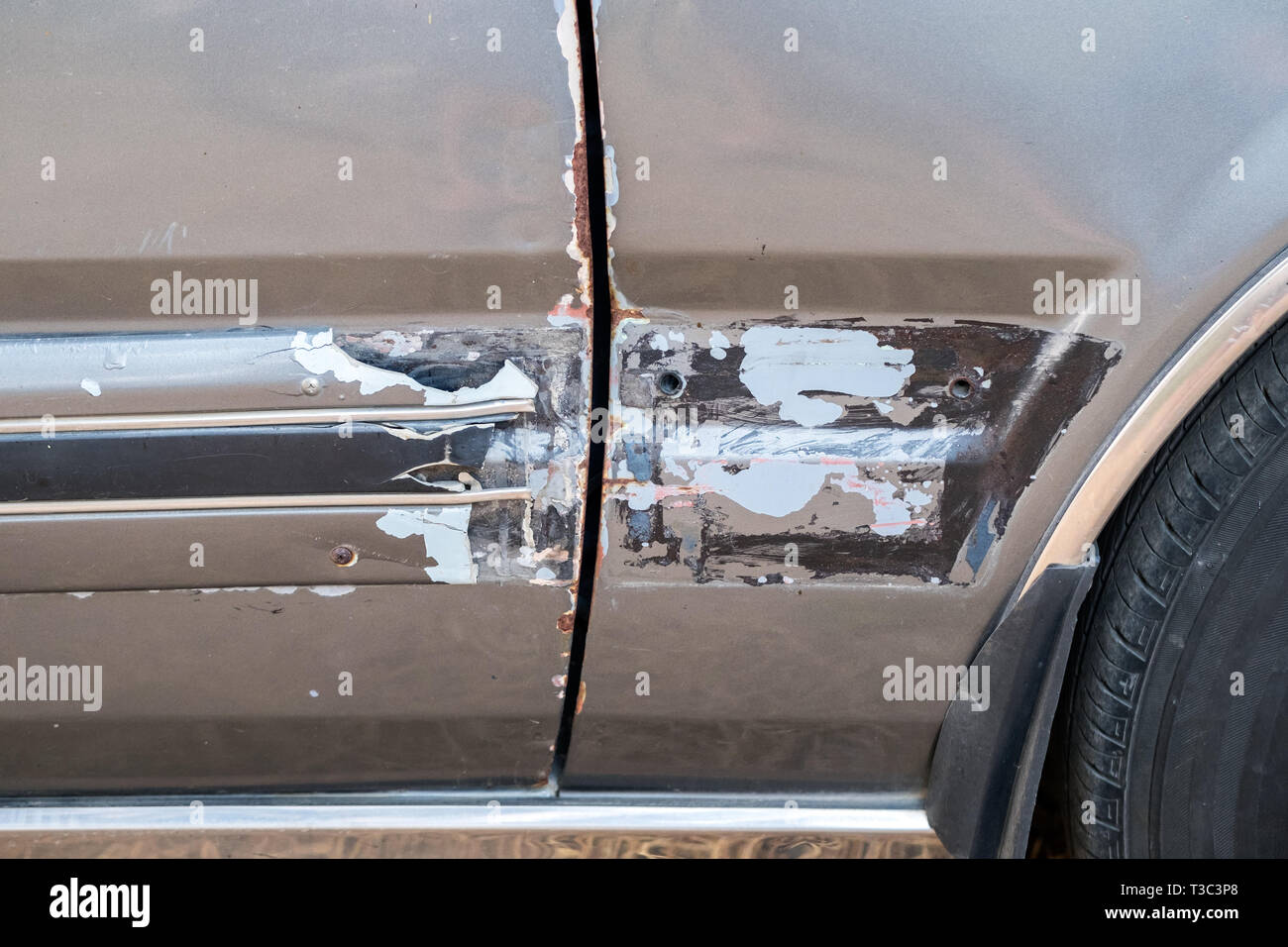 Scraped car paint hi-res stock photography and images - Alamy