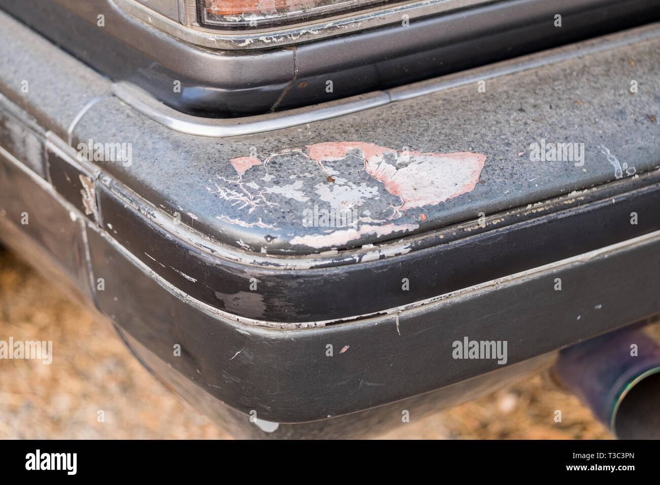 Car back is scratched and scraped caused the crash Stock Photo - Alamy