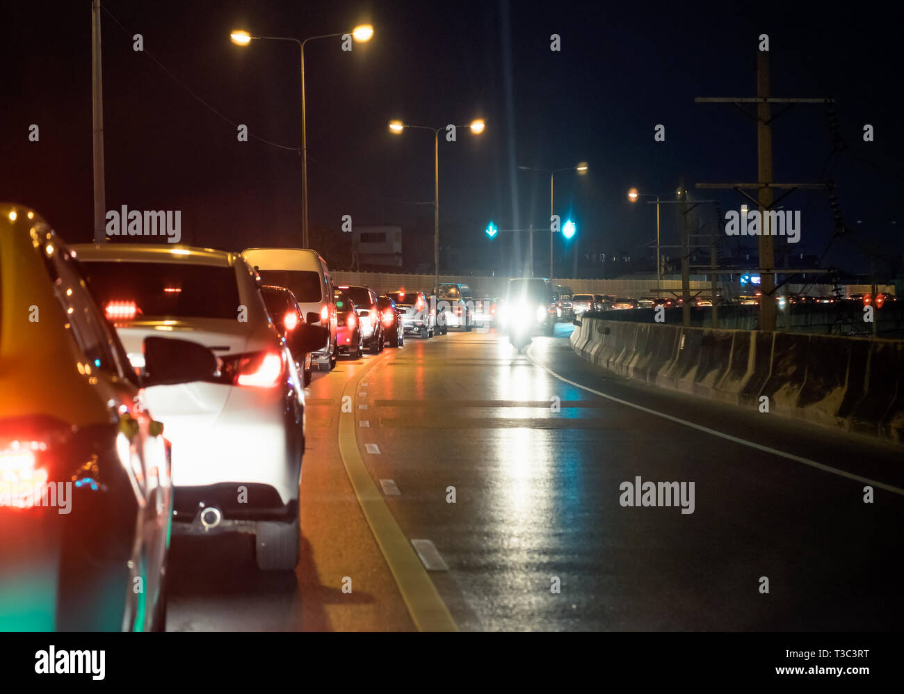 Traffic jams on the road hi-res stock photography and images - Alamy