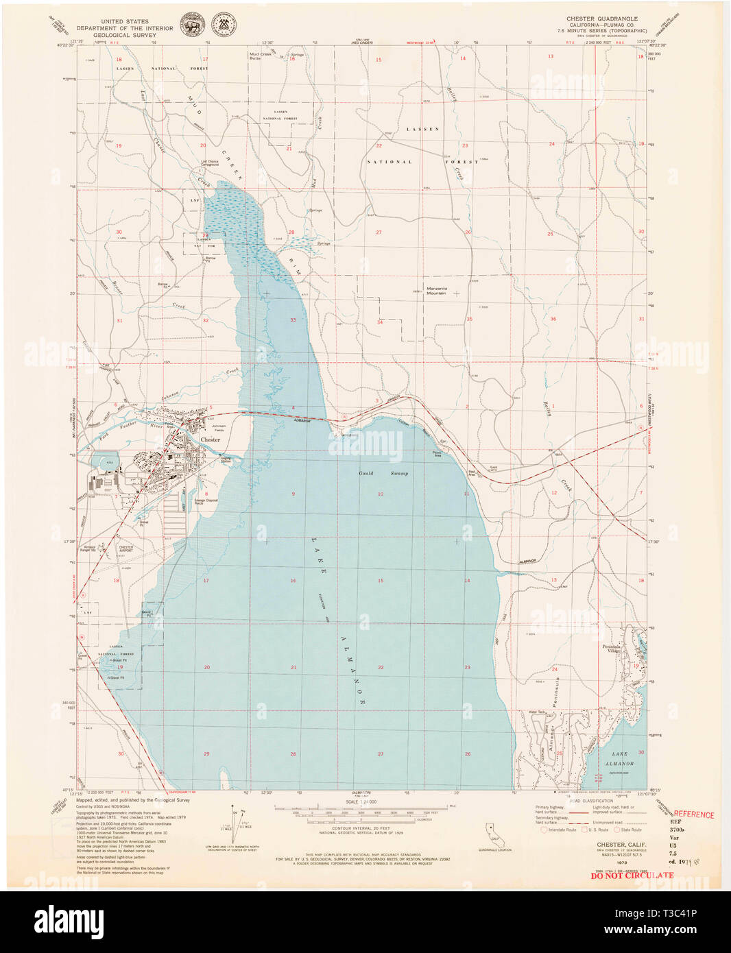 Chester California Map High Resolution Stock Photography and Images - Alamy