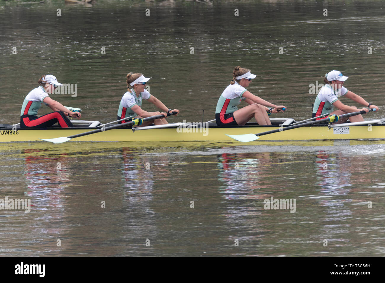 Women's Boat Race Cambridge winning boat team at the 2019 University ...