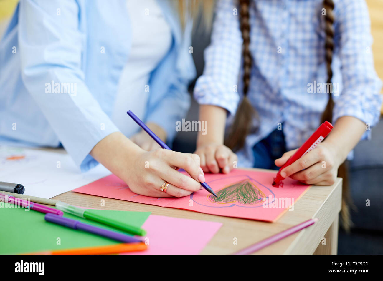Making Handmade Card Stock Photo - Alamy