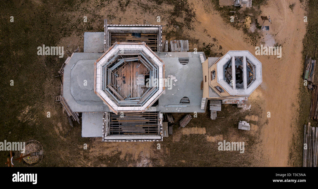 construction of the Church top view Stock Photo - Alamy