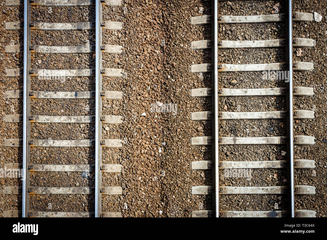 A view of the old railway track Stock Photo - Alamy