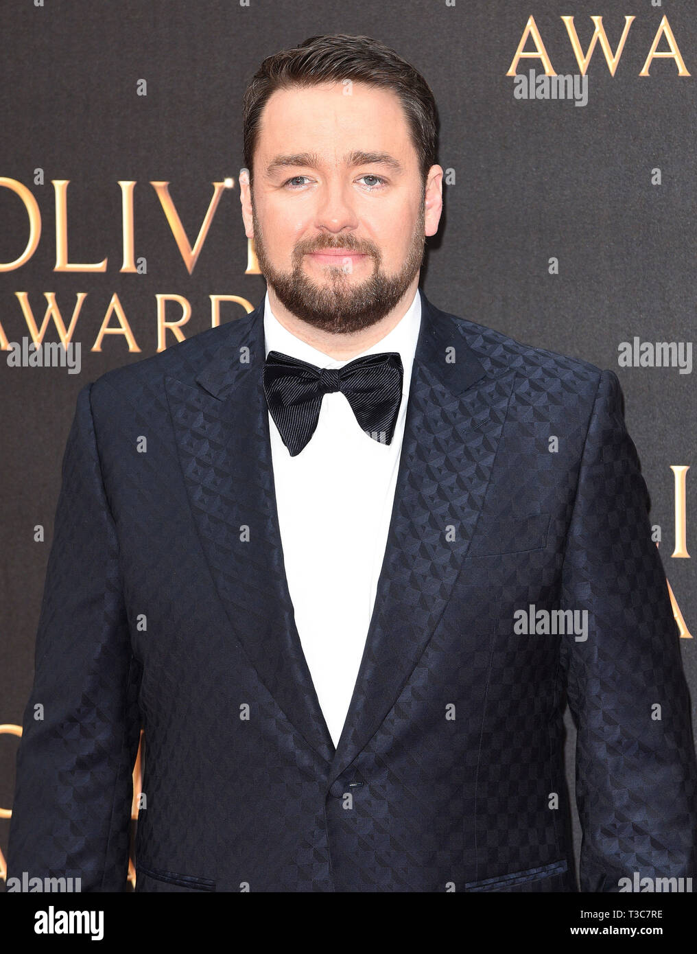 Jason Manford seen on the red carpet during The Olivier Awards 2019 ...