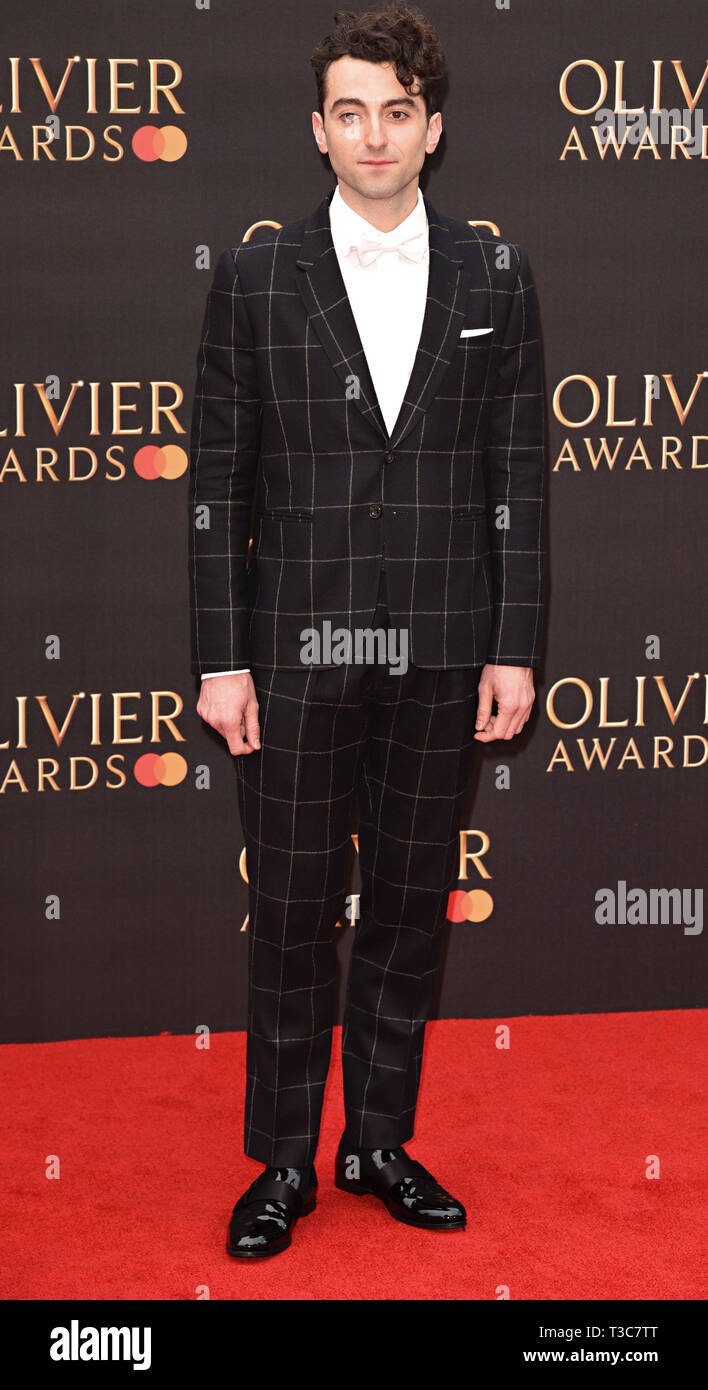 Marc Antolin seen on the red carpet during The Olivier Awards 2019 with ...
